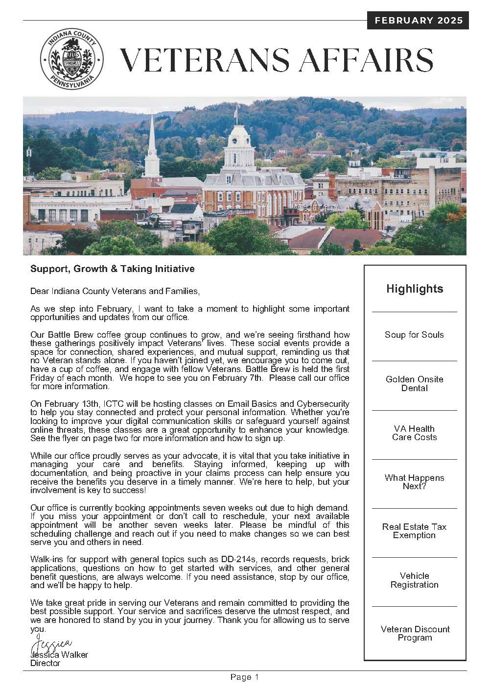 VA Newsletter | Veteran Affairs | Indiana County Pennsylvania